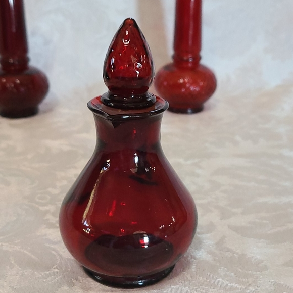 Vintage | Accents | Vtg Ruby Red Perfume Bottles | Poshmark